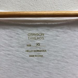 Grayson Threads | Tops | Grayson Threads White Tee | Poshmark